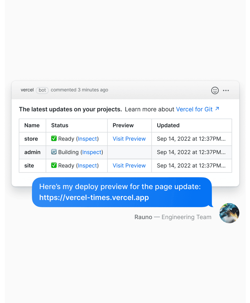Product Tour – Vercel