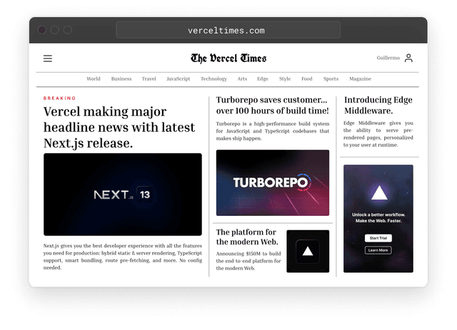 Product Tour – Vercel