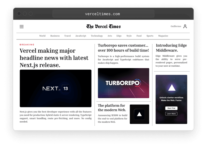 Product Tour – Vercel