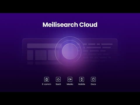 Meilisearch Cloud for Vercel