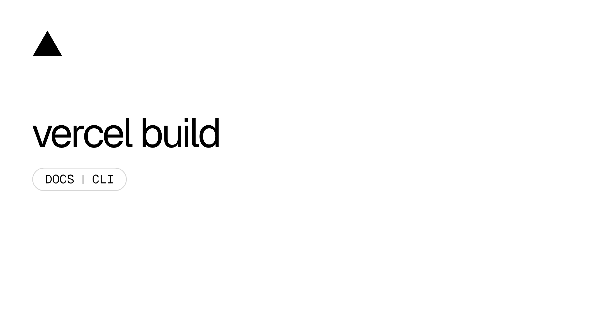 vercel build