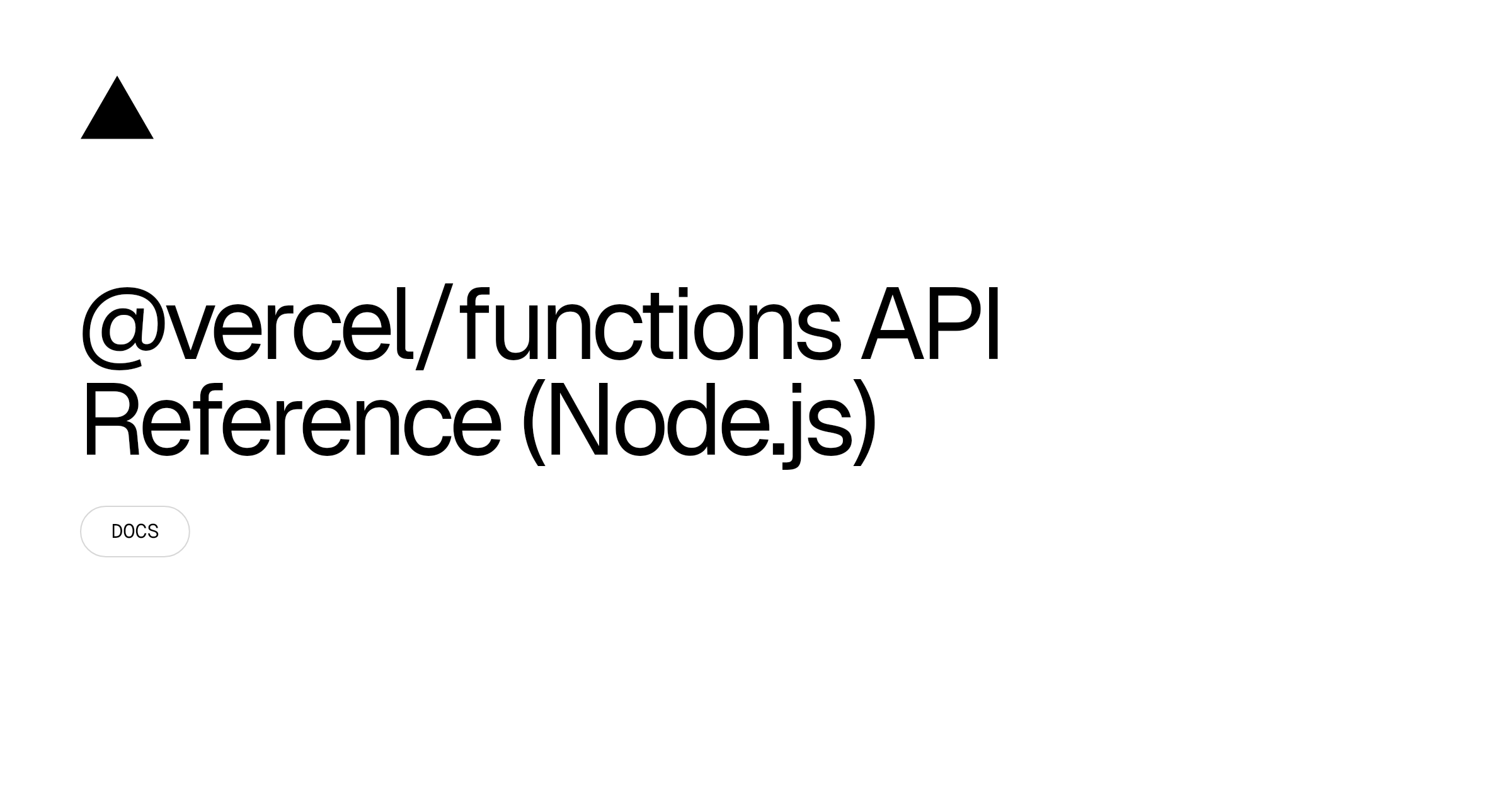 @vercel/functions API Reference (Node.js)