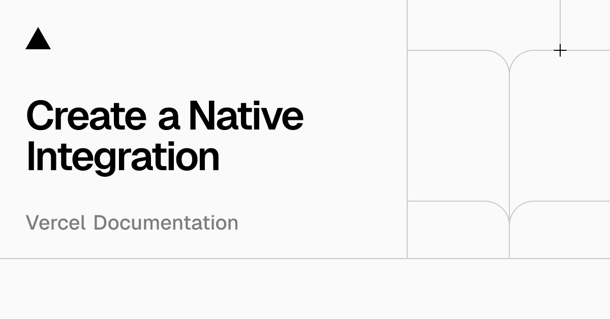 Create a Native Integration