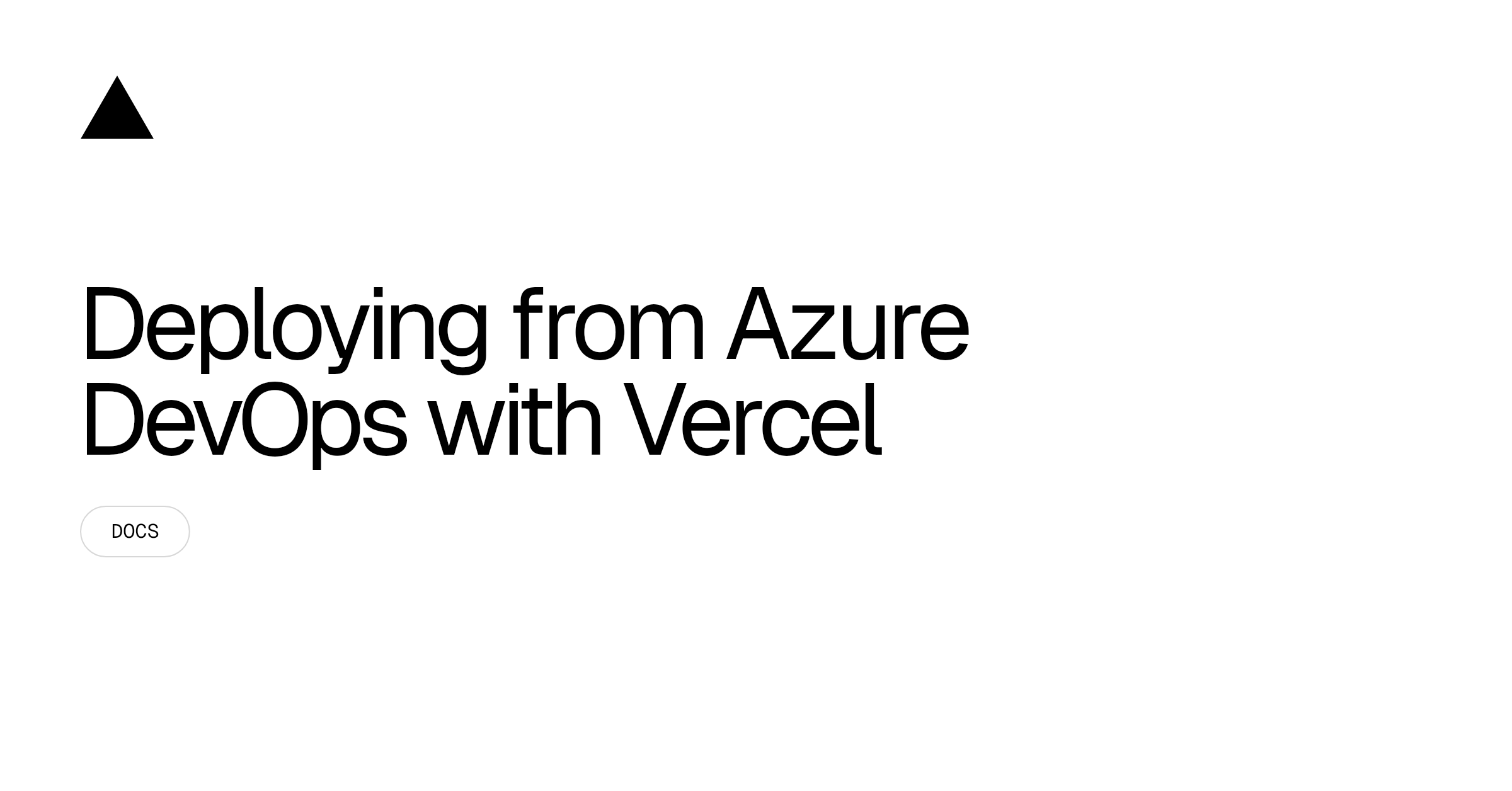 Deploying from Azure DevOps with Vercel