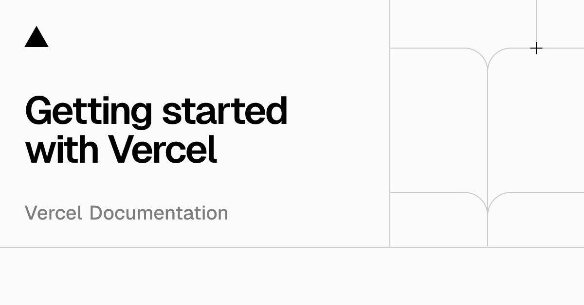 Getting started with Vercel