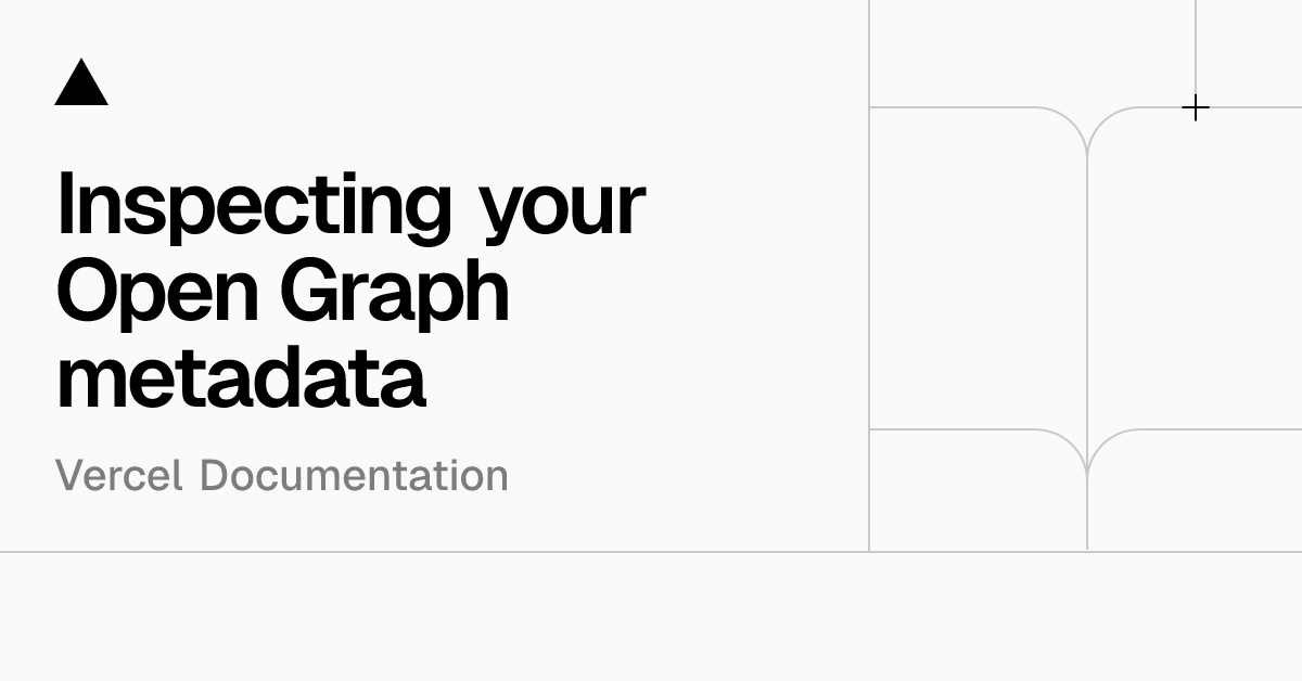 Inspecting your Open Graph metadata