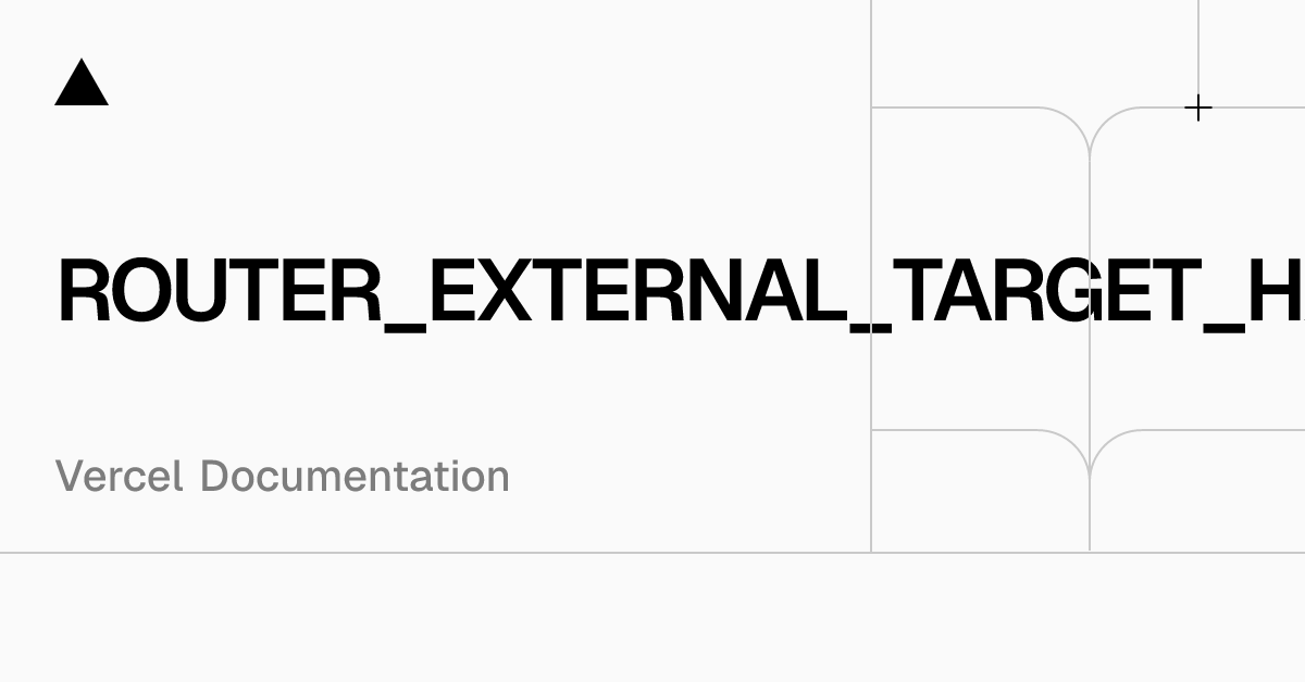 ROUTER_EXTERNAL_TARGET_HANDSHAKE_ERROR
