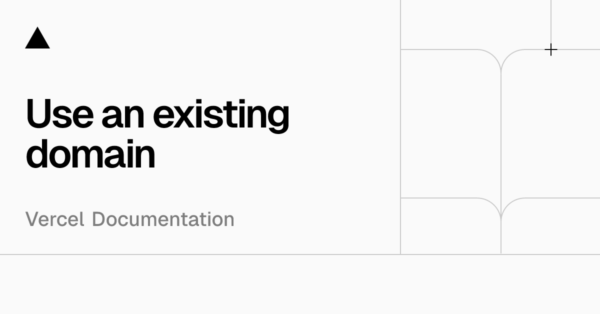 Use an existing domain