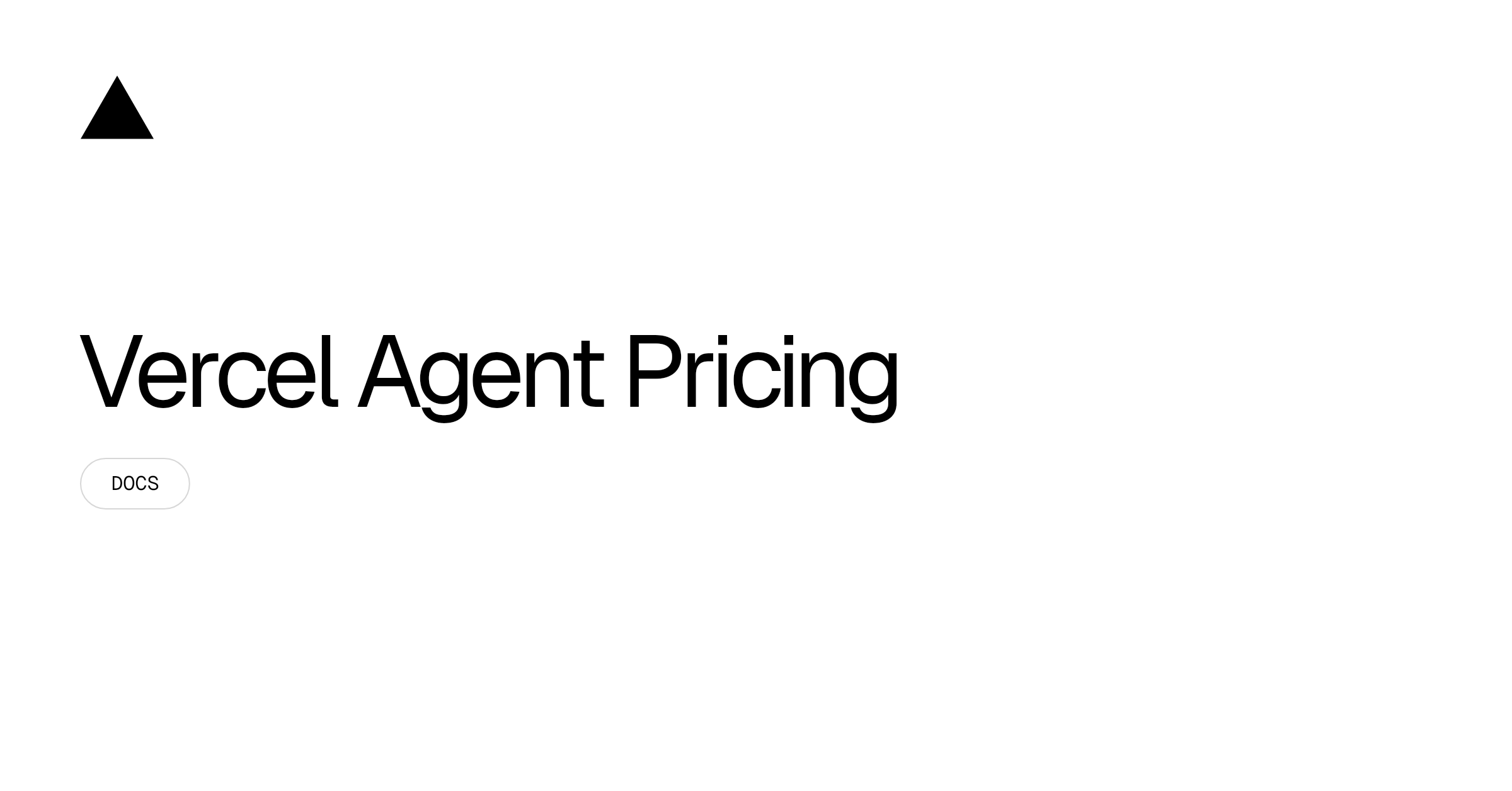 Vercel Agent Pricing