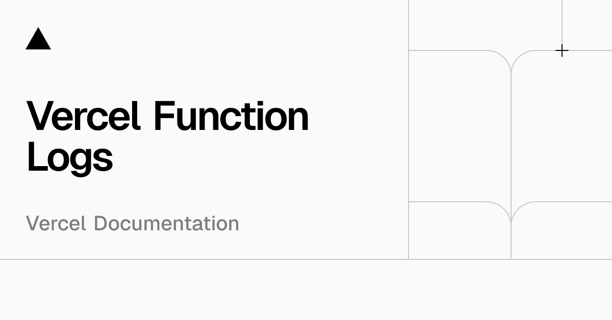 Vercel Function Logs