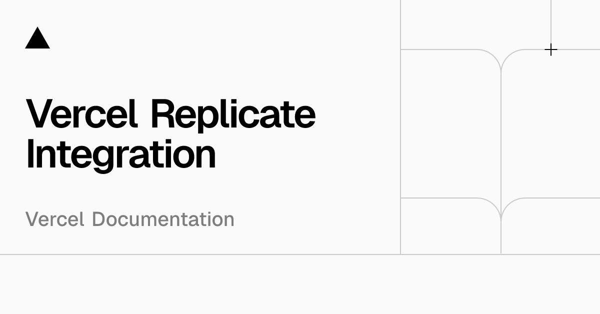Vercel Replicate Integration