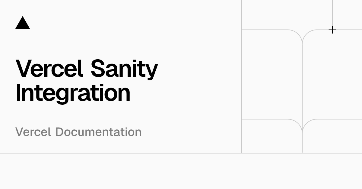 Vercel Sanity Integration