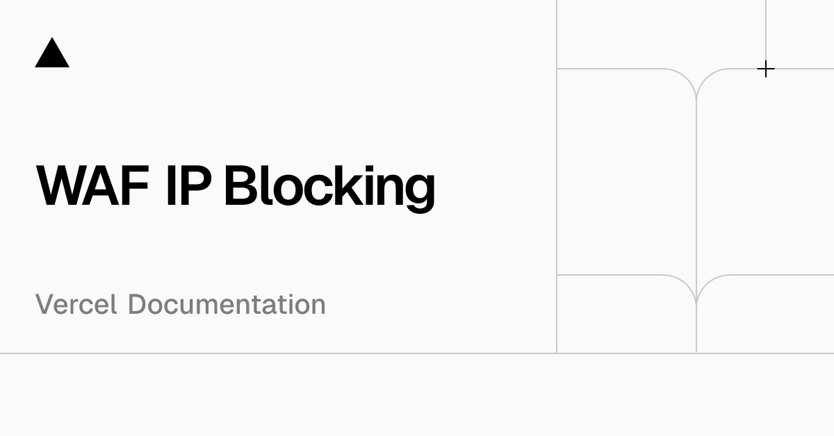 WAF IP Blocking
