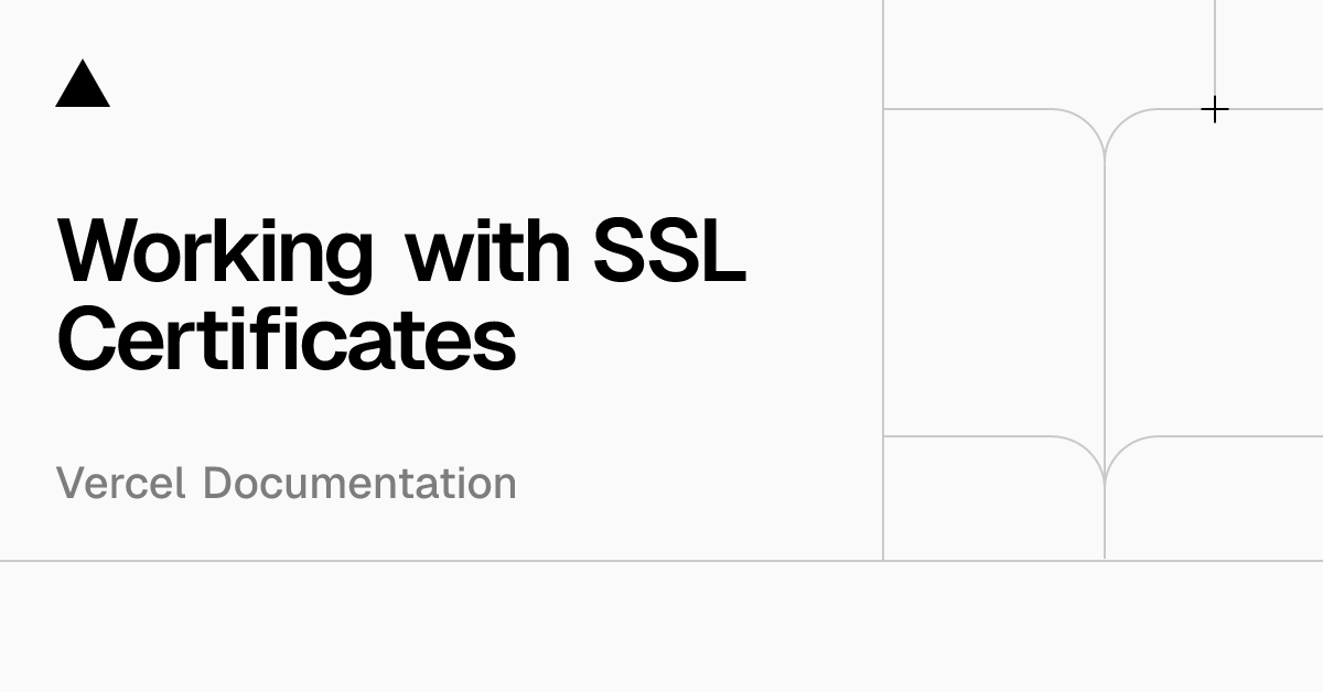 Working with SSL Certificates