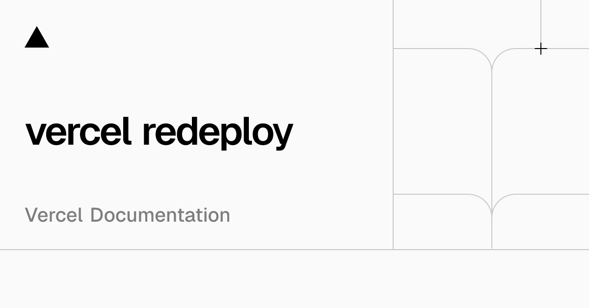 vercel redeploy