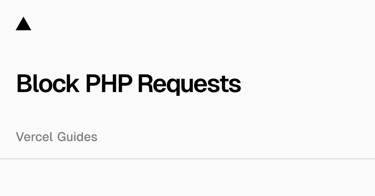 Block PHP Requests