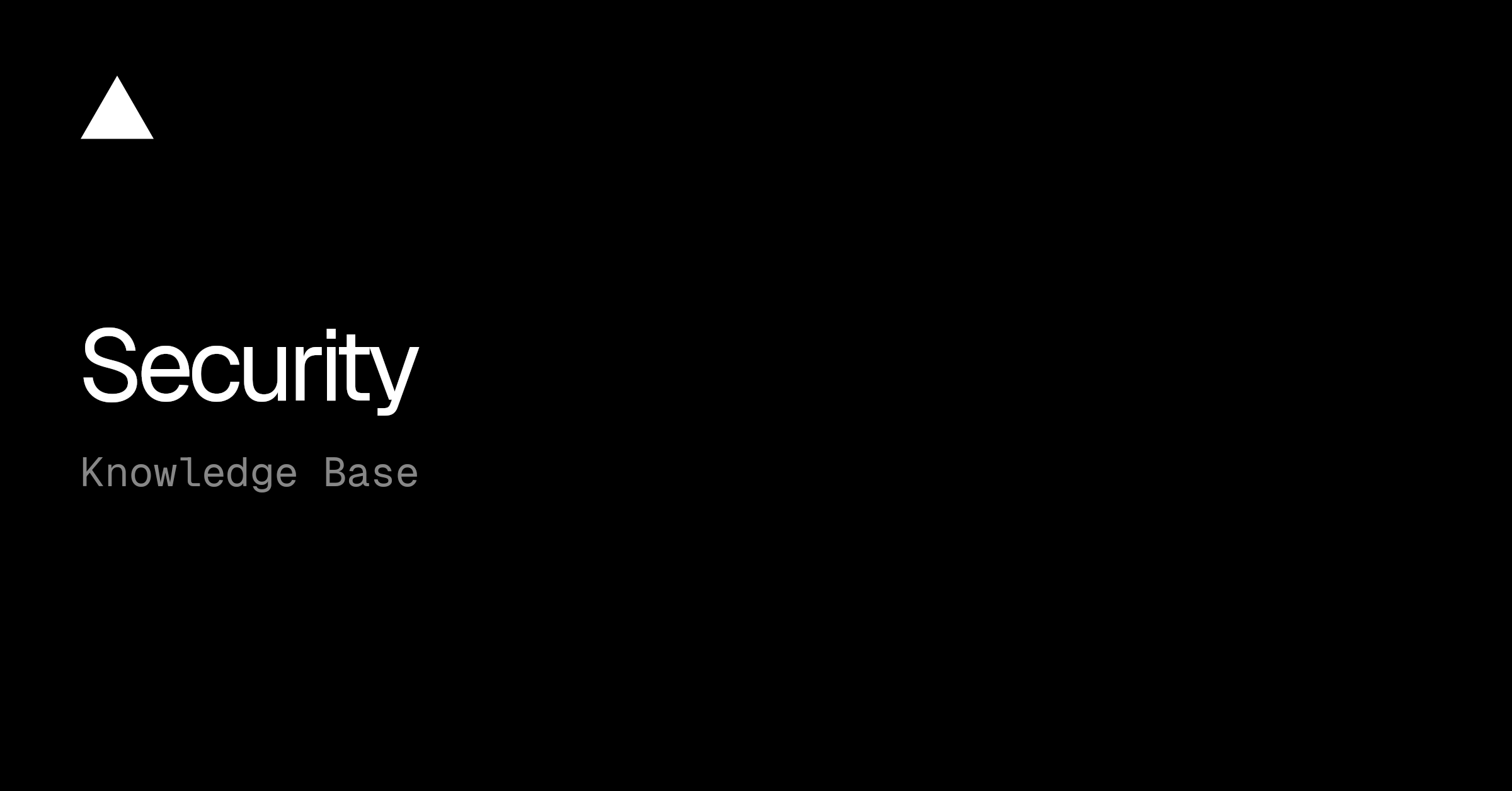 Security | Vercel Knowledge Base