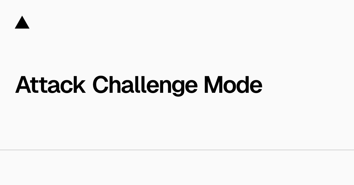Attack Challenge Mode