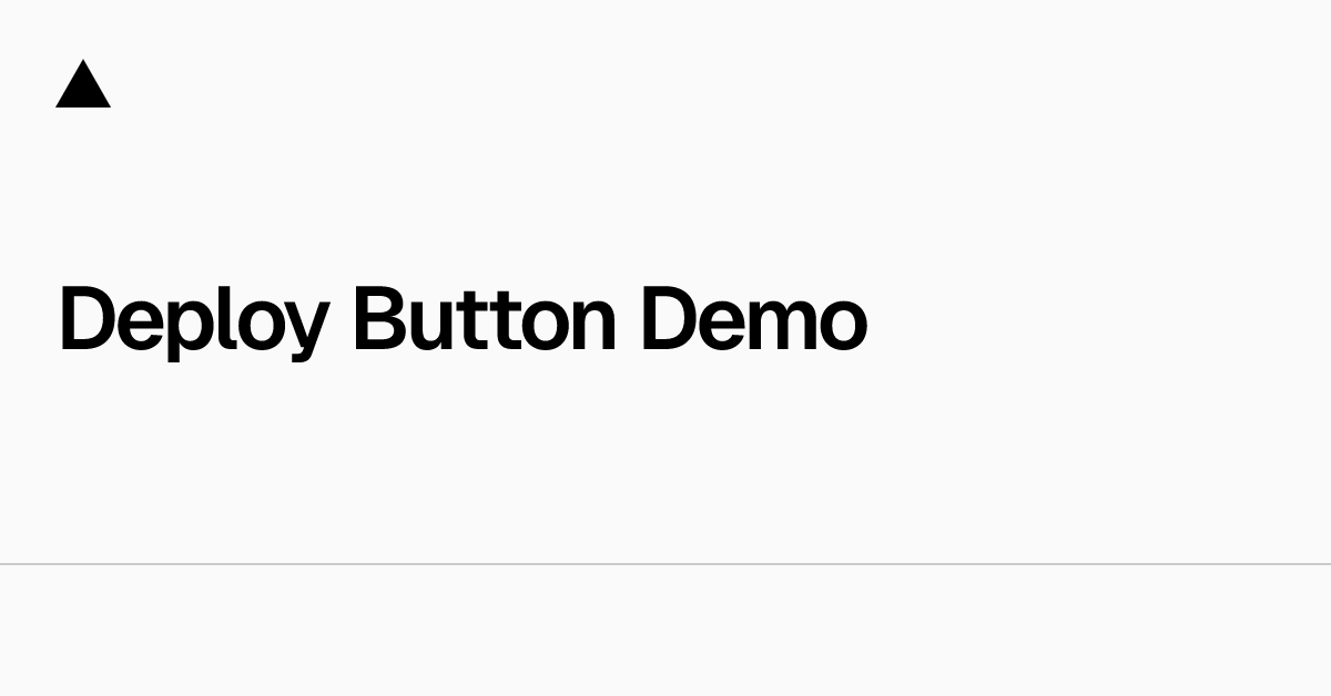 Deploy Button Demo