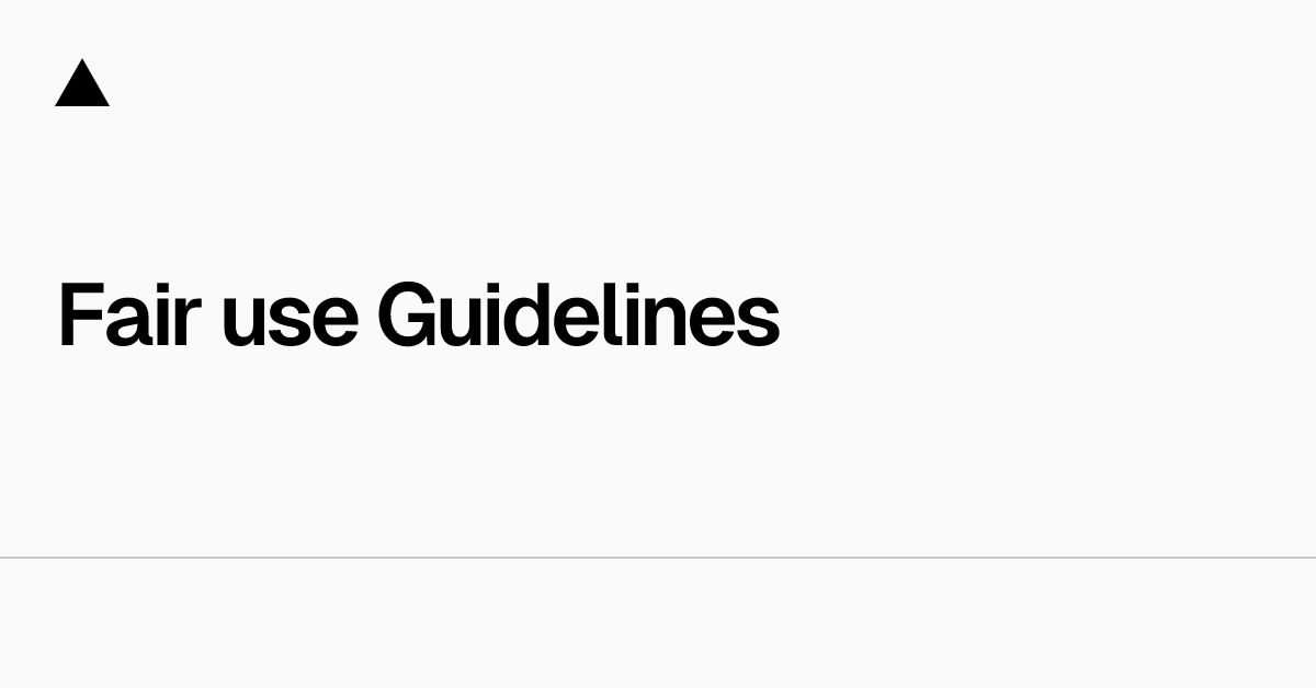 Fair use Guidelines
