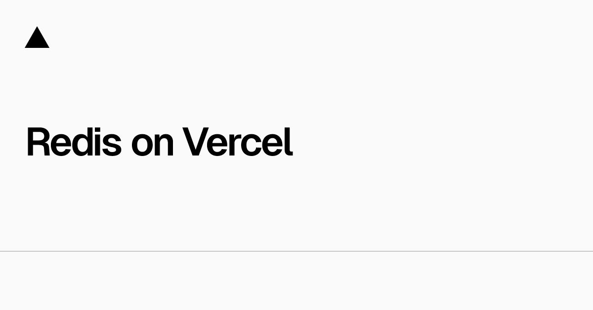 Redis on Vercel