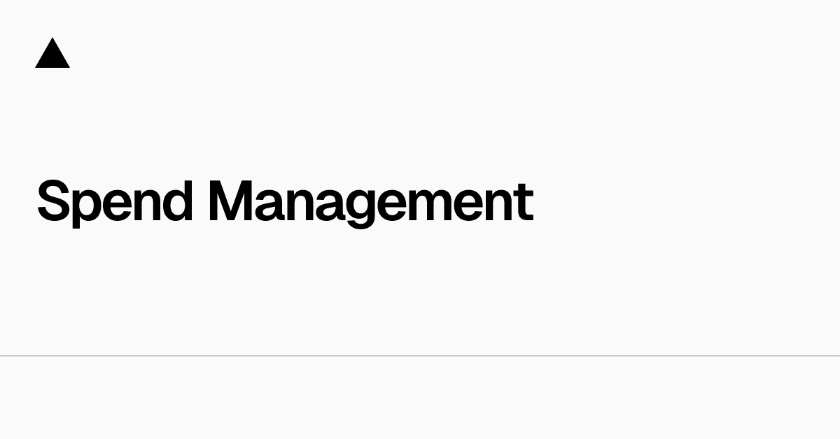 Spend Management