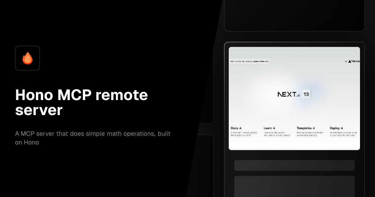 Hono MCP remote server