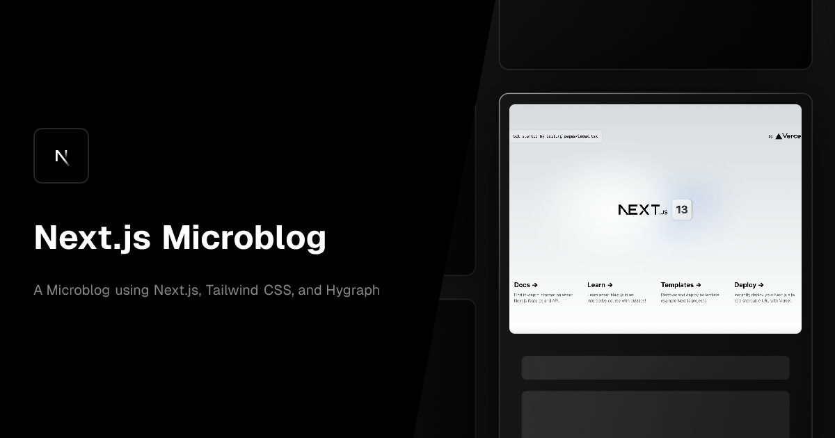 Next.js Microblog