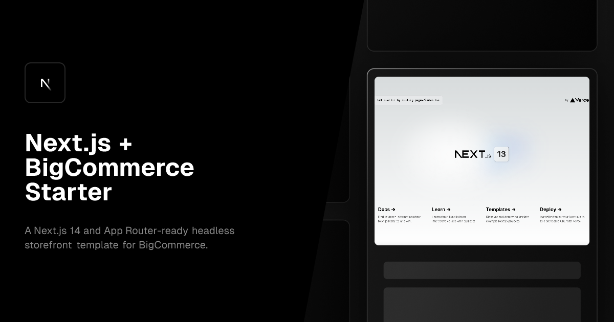 Next.js + BigCommerce Starter