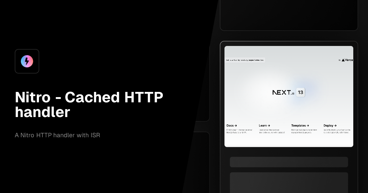 Nitro - Cached HTTP handler