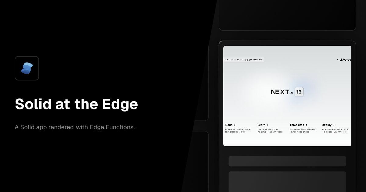 Solid at the Edge – Vercel