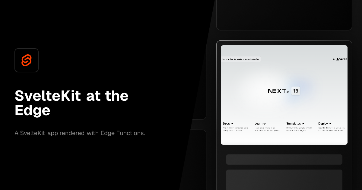 SvelteKit at the Edge