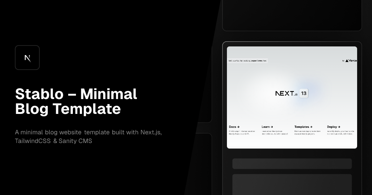 Stablo – Minimal Blog Template