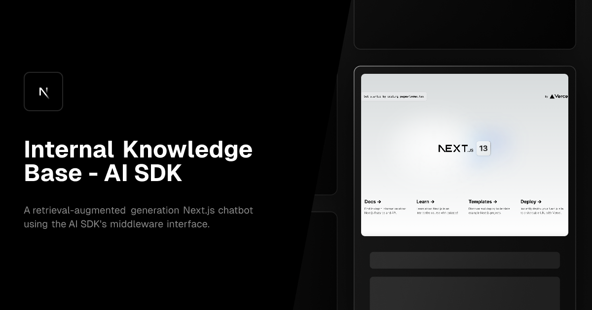 Internal Knowledge Base - AI SDK