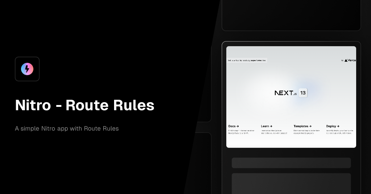 Nitro - Route Rules