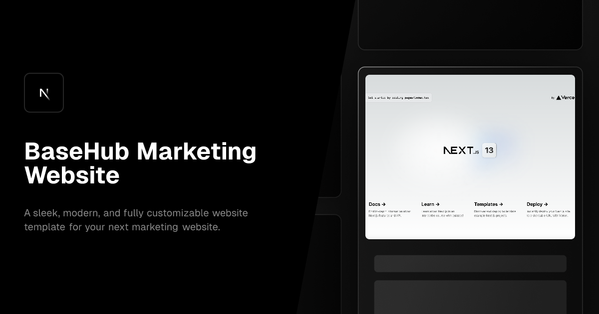 BaseHub Marketing Website