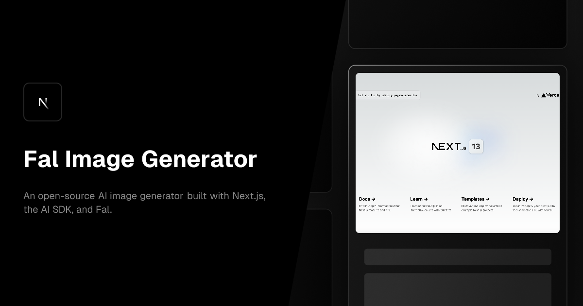 Fal Image Generator – Vercel