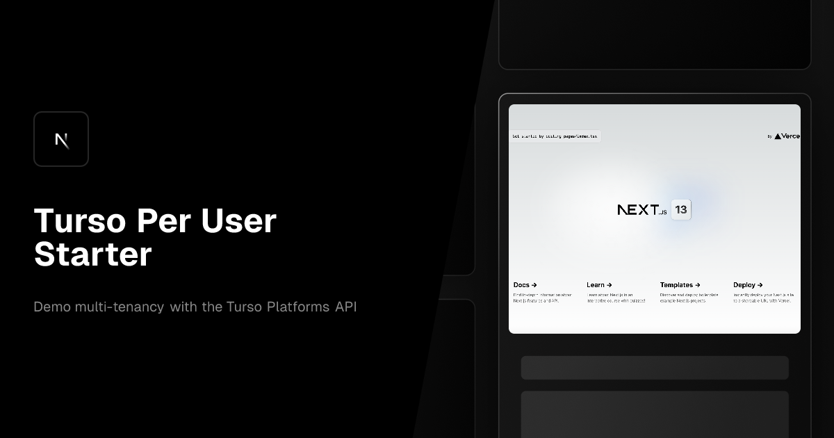 Turso Per User Starter