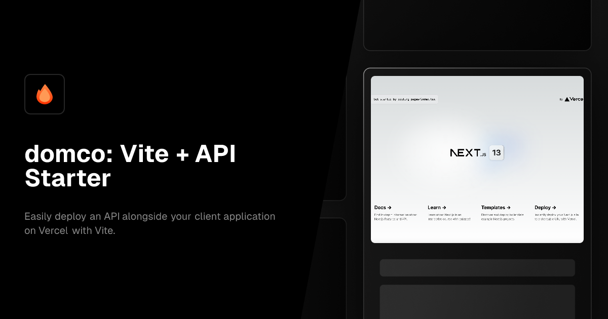 domco: Vite + API Starter