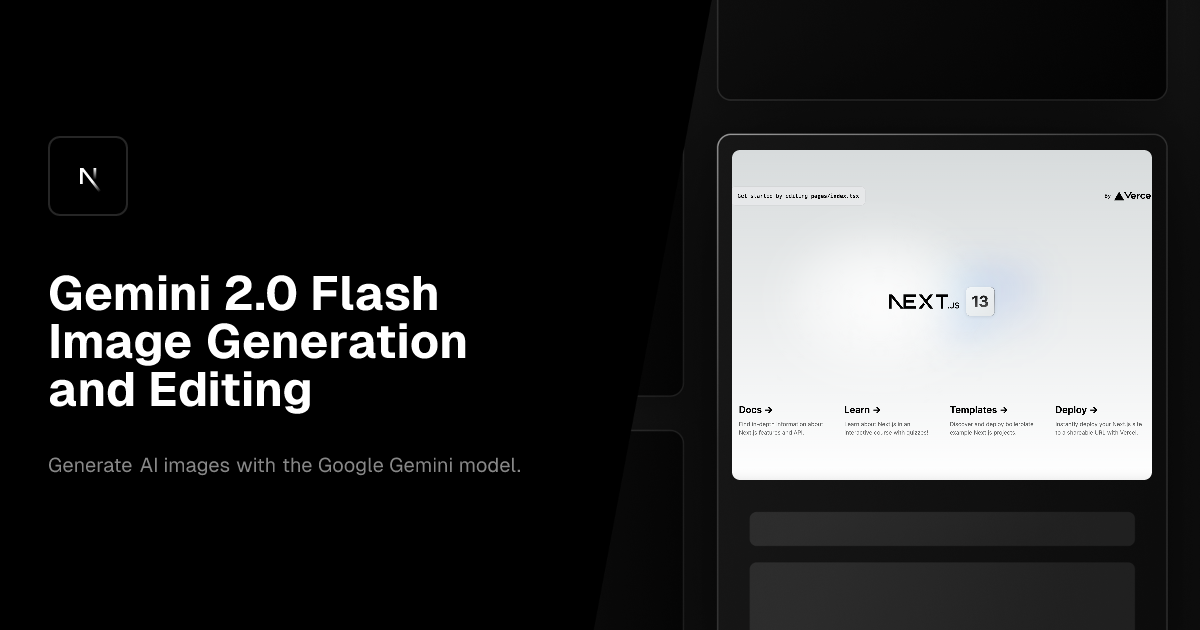 Gemini 2.0 Flash Image Generation and Editing