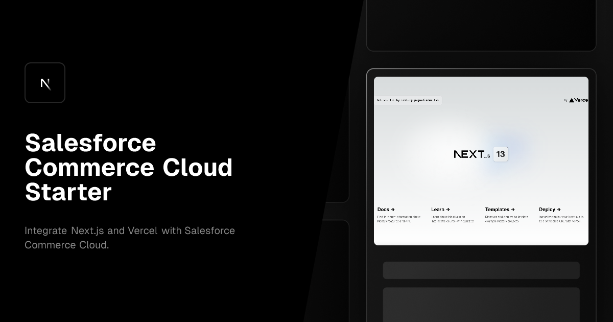Salesforce Commerce Cloud Starter