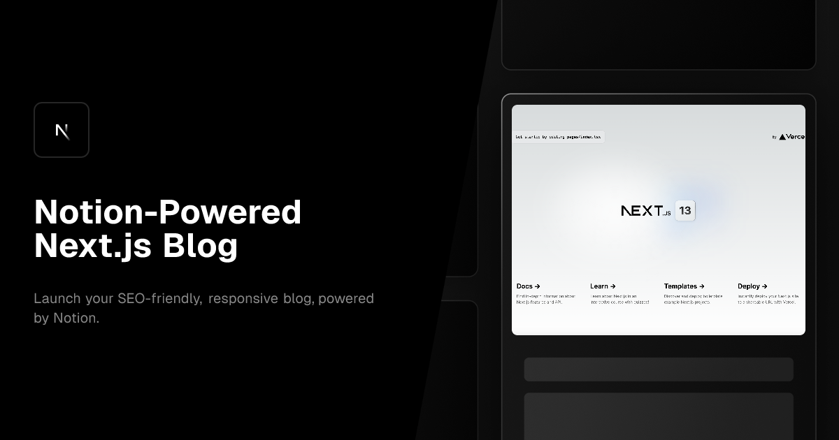 Notion-Powered Next.js Blog
