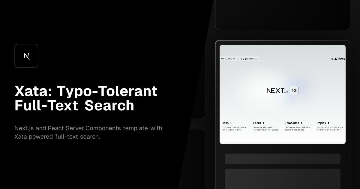 Xata: Typo-Tolerant Full-Text Search