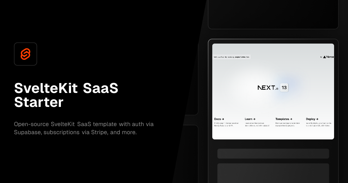 SvelteKit SaaS Starter