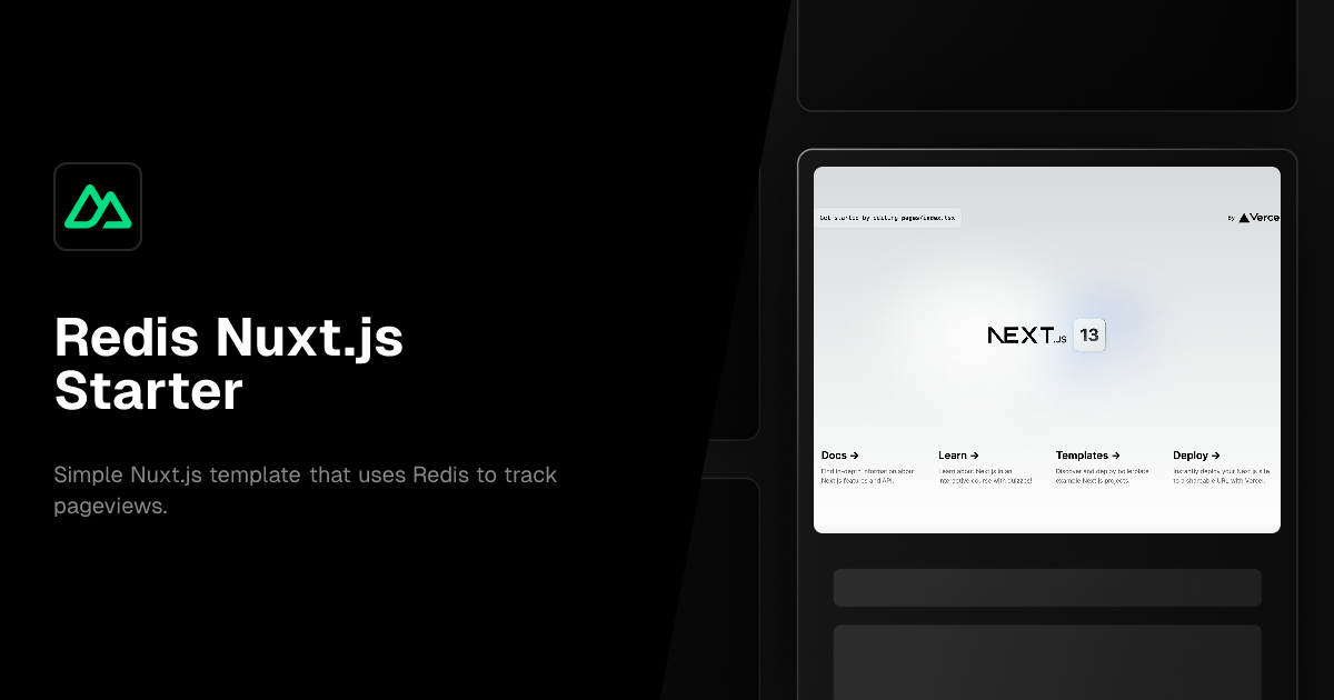 Redis Nuxt.js Starter