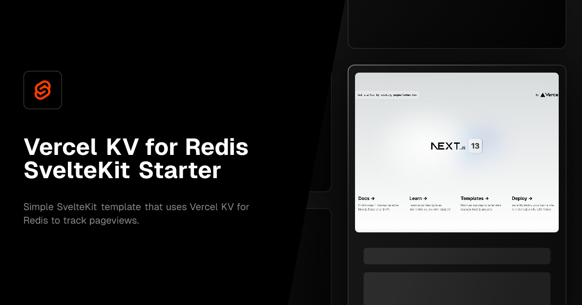 Vercel KV for Redis SvelteKit Starter – Vercel