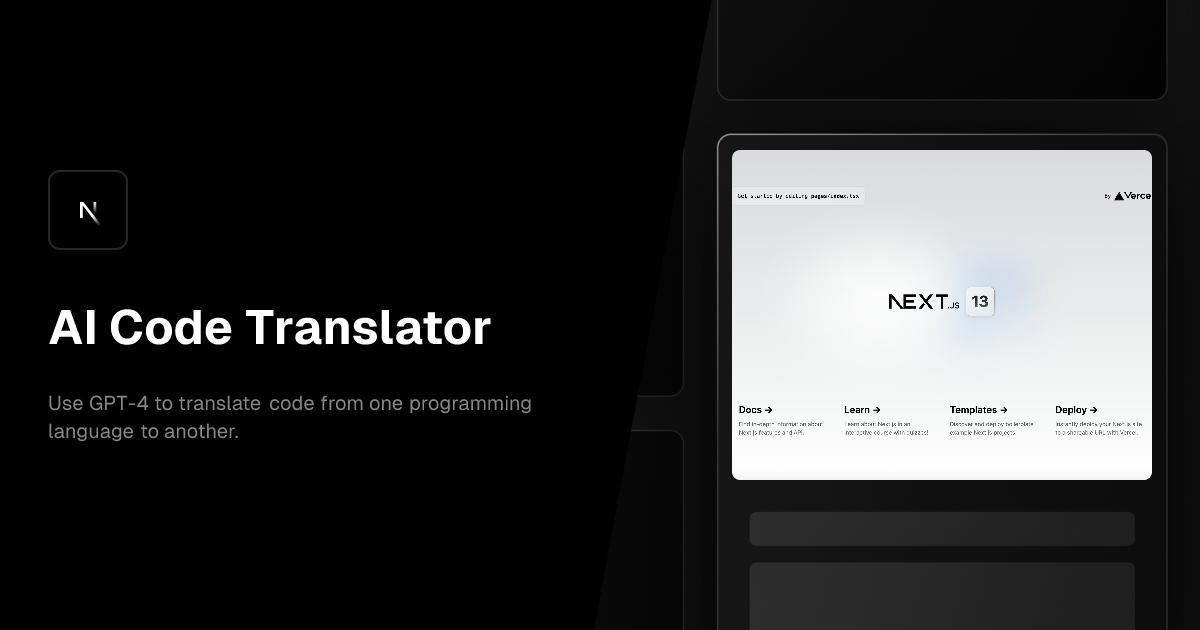 AI Code Translator – Vercel