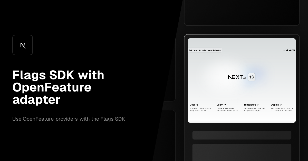 Flags SDK with OpenFeature adapter