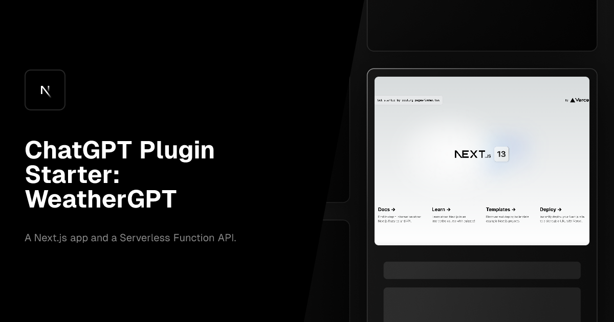 ChatGPT Plugin Starter: WeatherGPT