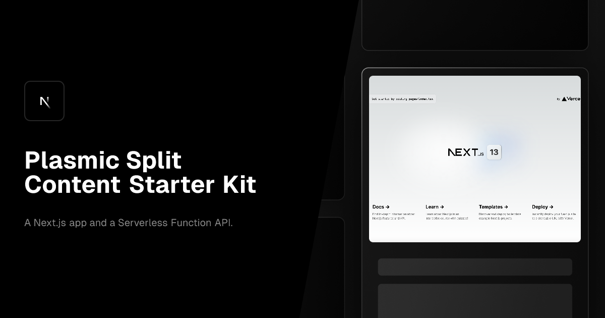 Plasmic Split Content Starter Kit